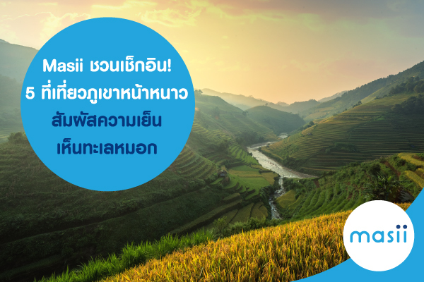 Masii ชวนเช็กอิน! 5 ที่เที่ยวภูเขาหน้าหนาว สัมผัสความเย็น เห็นทะเลหมอก